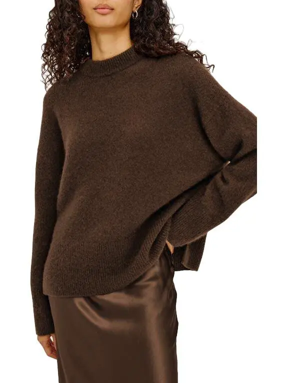 Rails Miranda Cashmere & Silk Sweater - Chocolate