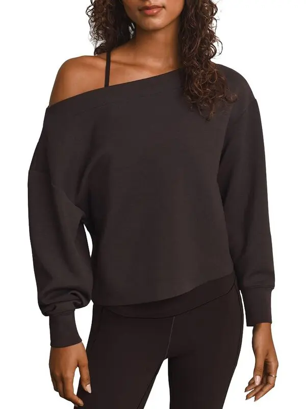 RHONE Dreamglow Bateau Sweatshirt - Dark Espresso