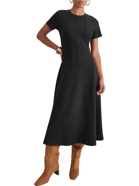 Splendid Winslow A-line Dress - Black