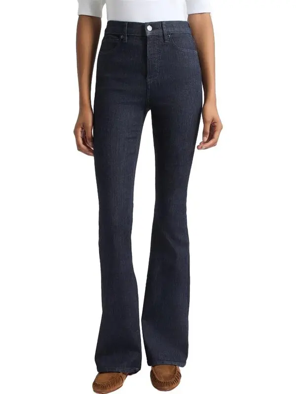 Veronica Beard Beverly High Waist Skinny Flare Jeans - Indigo Rinse