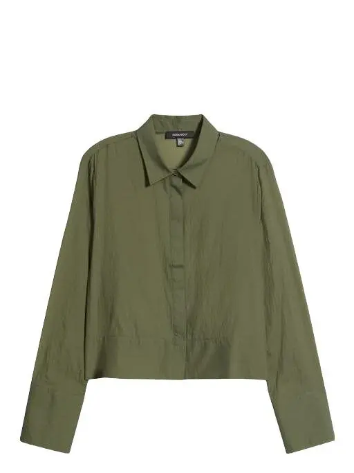 Bernardo Boyfriend Button-down Shirt - Clover