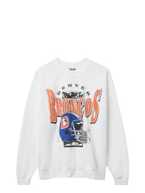 Junk Food Denver Broncos Graphic Sweatshirt - White