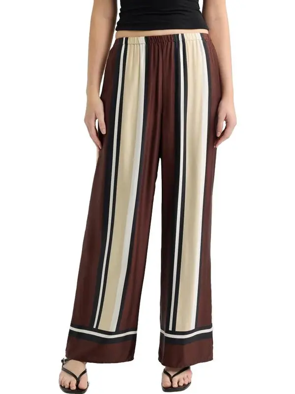 Faithfull The Brand Jensen Striped Wide Leg Trousers - Sintra Stripe