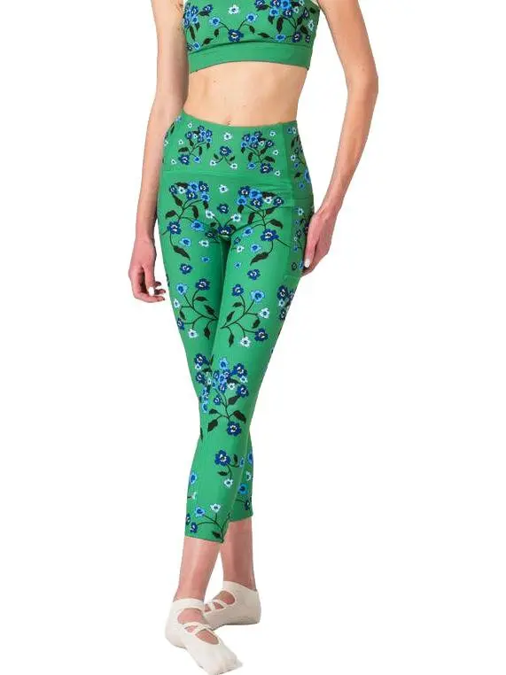 JESSIE ZHAO NEW YORK Emerald Echo High-waisted 7/8 Leggings - Green