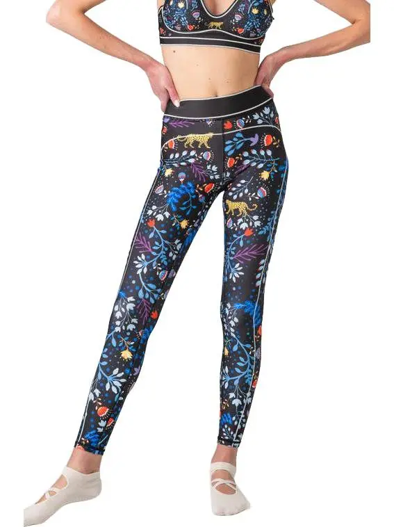 JESSIE ZHAO NEW YORK Amazon Rainforest High-waisted Leggings - Blue