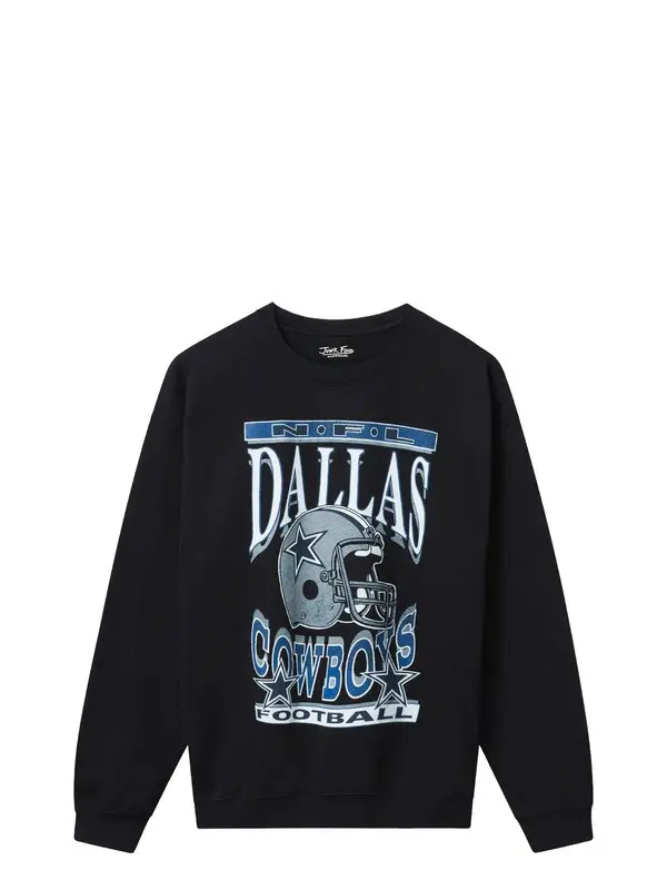 Junk Food Dallas Cowboys Graphic Sweatshirt - Black
