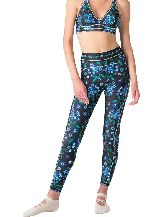 JESSIE ZHAO NEW YORK Garden Nocturne High-waisted Leggings - Black