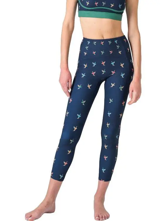 JESSIE ZHAO NEW YORK Freedom Wings High-waisted 7/8 Leggings - Blue