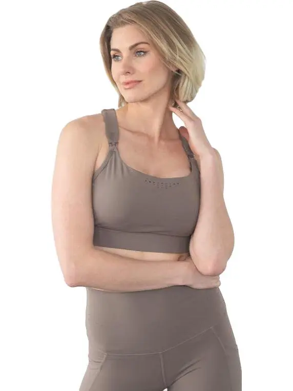SWEAT & MILK Venice 5 Ultimate Support Full Coverage Nursing And Pumping Sports Bra - Nomad