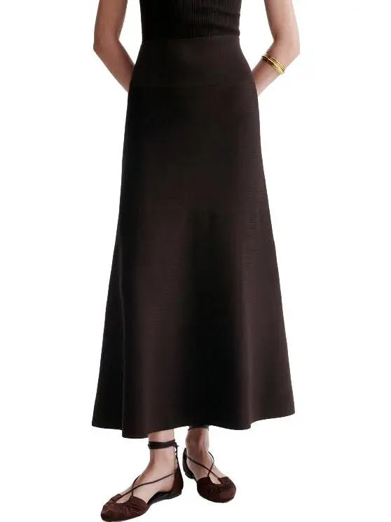 Vanessa Bruno Hidaya Midi Knitted Skirt - Brun
