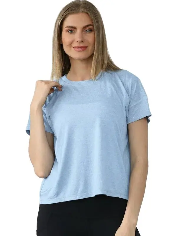 SWEAT & MILK Abigail Organic Cotton T-shirt - Mist