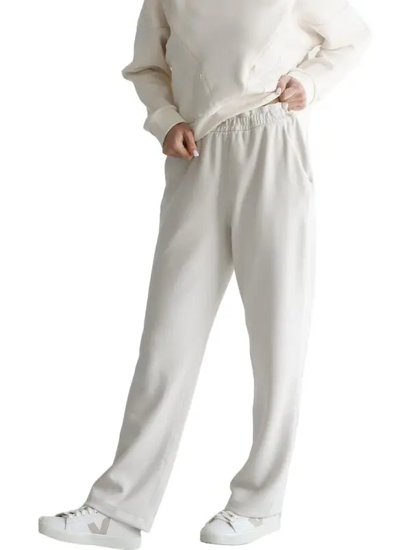 SWEAT & MILK Lyah Softstreme Wide-legged Pants - Bone