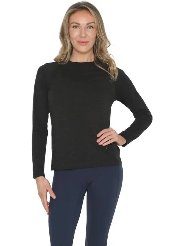 SWEAT & MILK Aria Running Seamless Nursing Tee - Noir