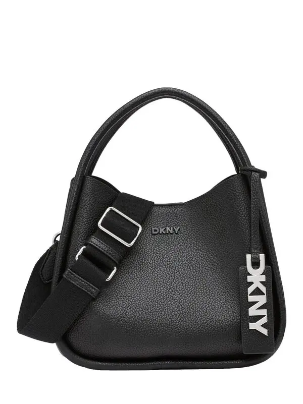 Dkny Capri Medium Hobo Bag - Black/silv