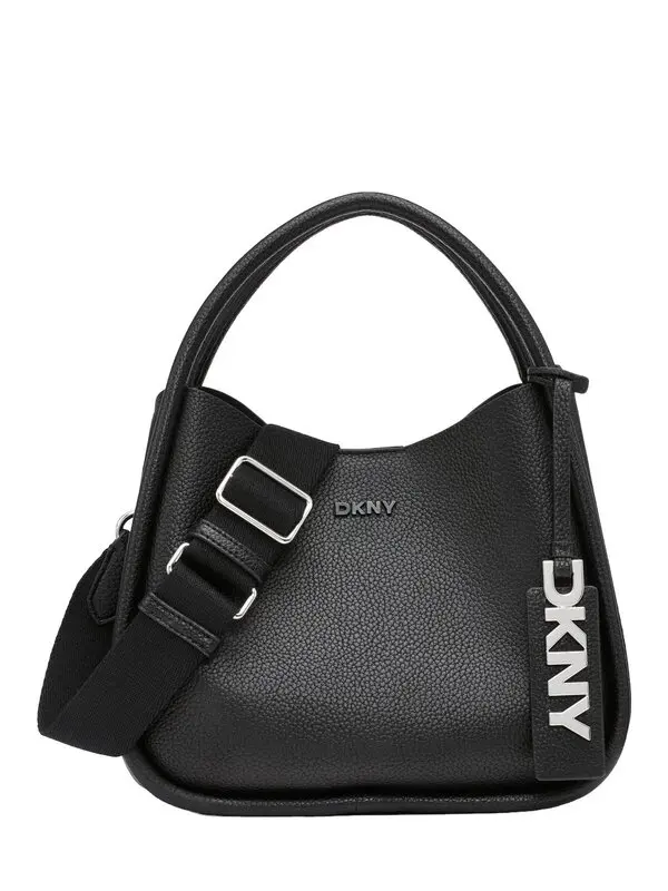Dkny Capri Medium Hobo Bag - Black/silv