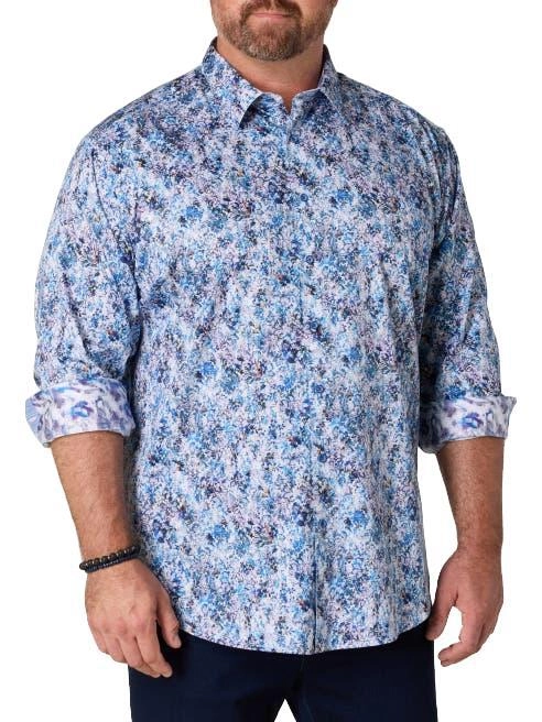ROBERT GRAHAM BY DXL Big & Tall Paisley Floral Sport Shirt - Multi