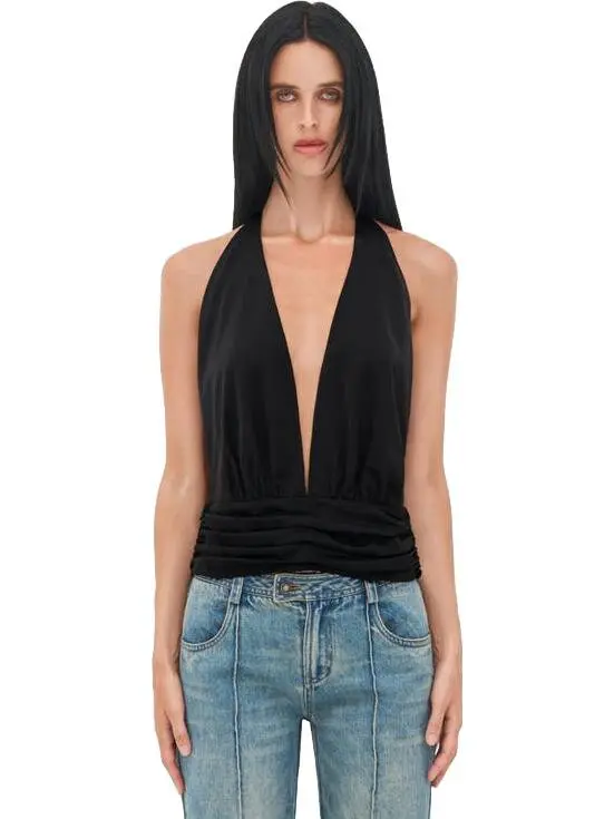OW Agatha Halter Top - Black