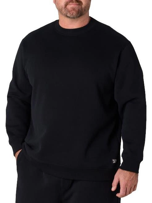 REEBOK Big & Tall Offday Crewneck Sweatshirt - Black