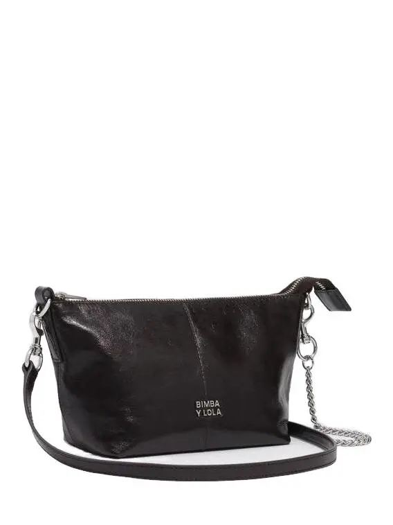 Bimba Y Lola Small Madrid Leather Bag - Burgundy