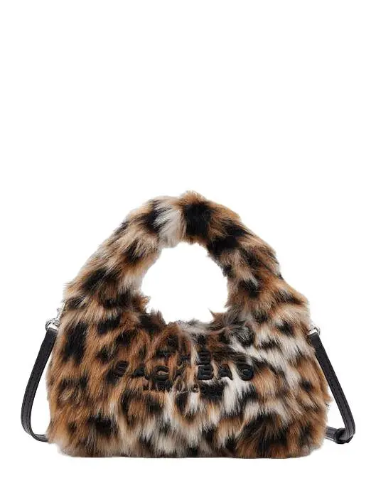 Marc Jacobs Micro Sack Faux Fur Crossbody Bag - Brown Multi