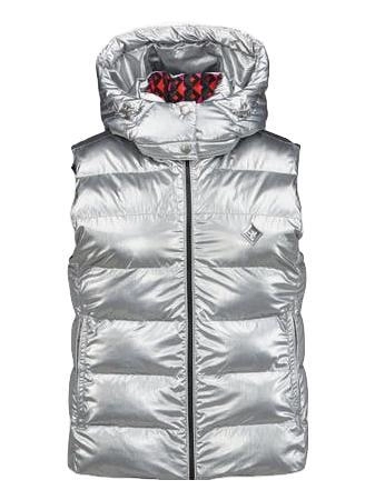 Mcm Reversible Puffer Vest - Metallic Silver