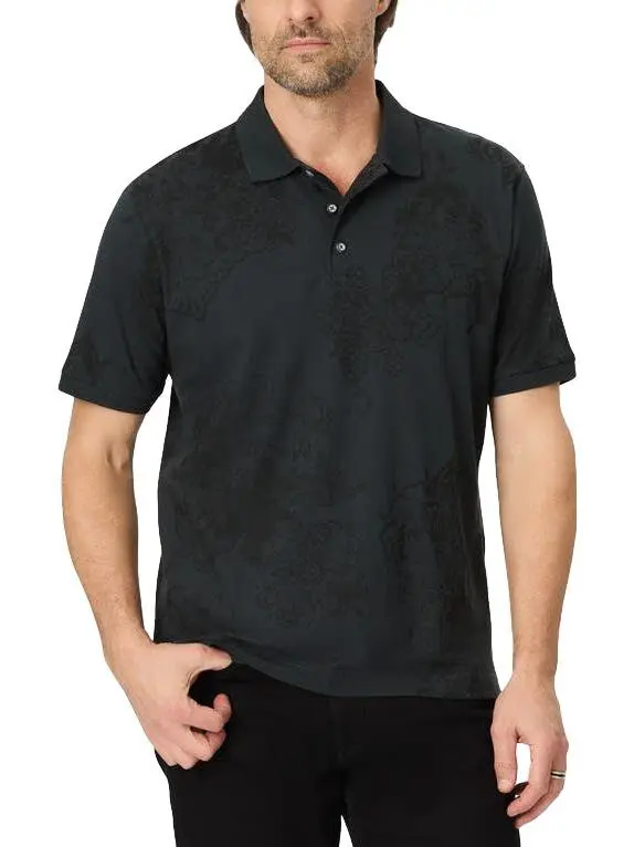 Robert Graham Linford Cotton Polo - Black