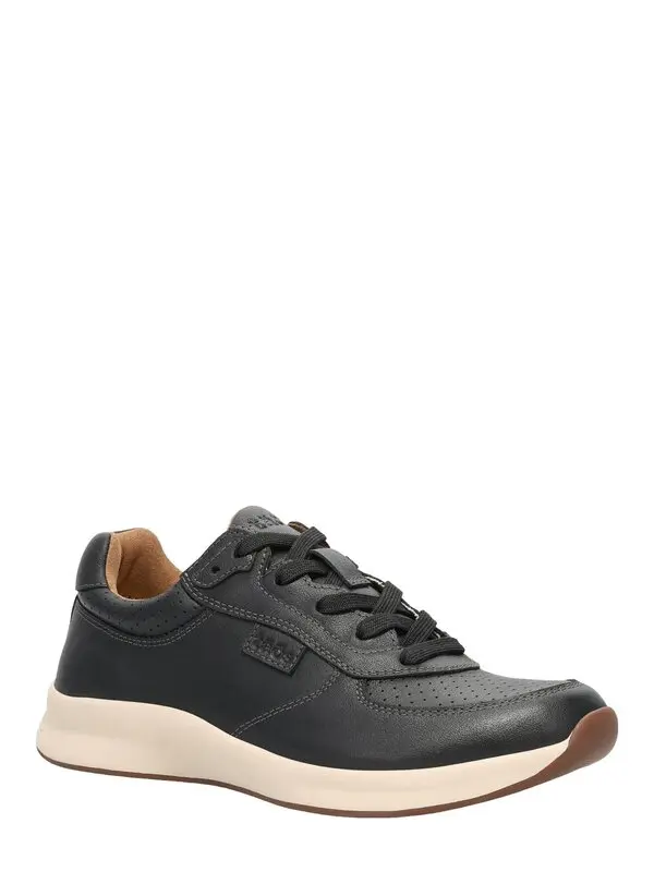 TAOS Delta Leather Lace-up Sneakers - Black