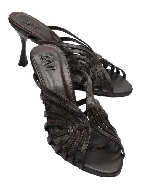 PROLOGUE SHOES Olivera Stiletto Sandal - Brown