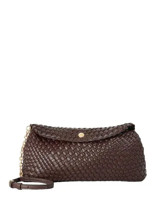 Dune London Woven Faux Leather Clutch - Brown