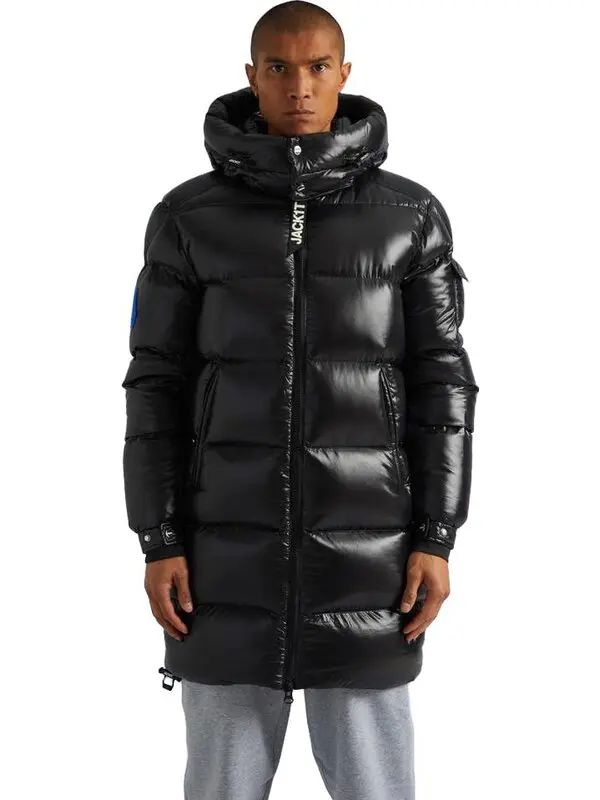 JACK1T Ez Slick Hooded Coat - Black/black
