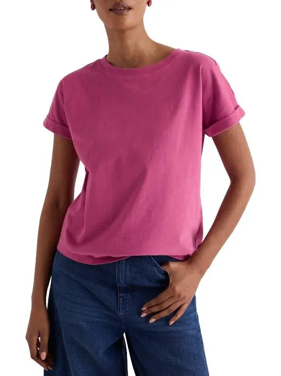 SEASALT CORNWALL Porthzennor Organic Cotton T-shirt - Rosa