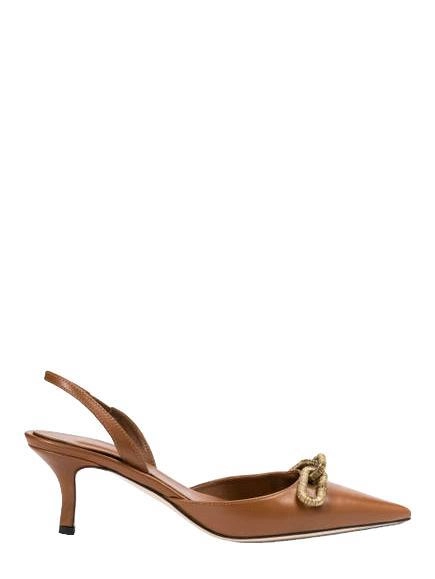 SERENA UZIYEL Catena Mid-heel Slingback Pump - Camello