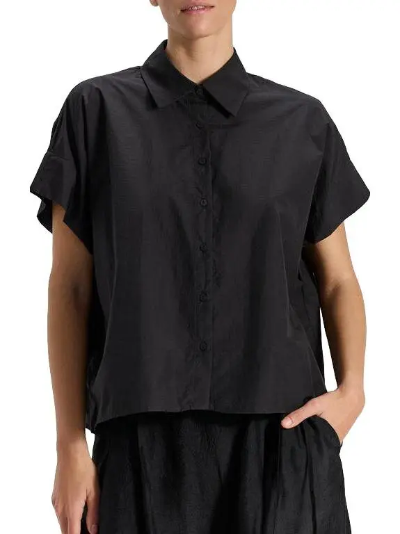 Ronen Chen Gal Deep Relaxed Button-down Shirt - Black