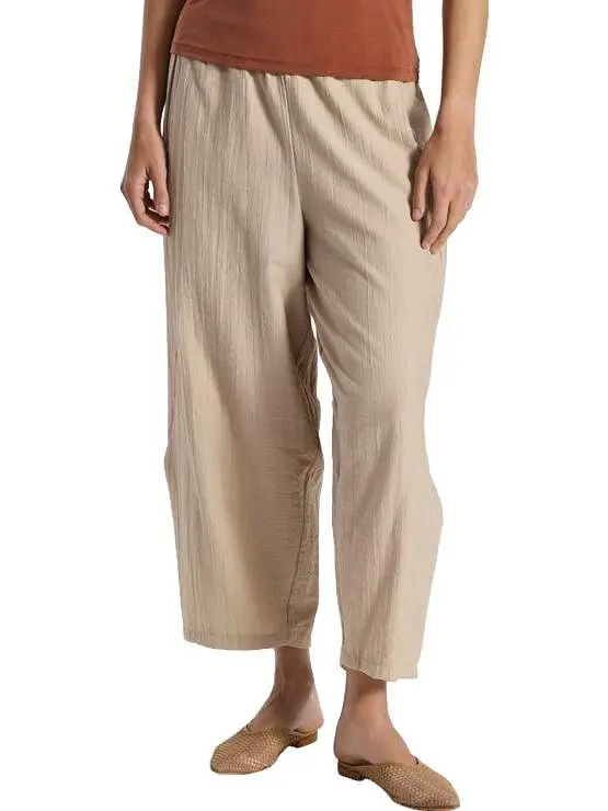 Ronen Chen Wide-leg Textured Linen Blend Trousers - Beige