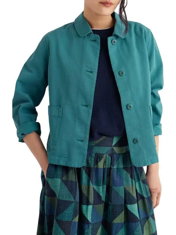 SEASALT CORNWALL Coombe Lane Cotton Jacket - Estuary