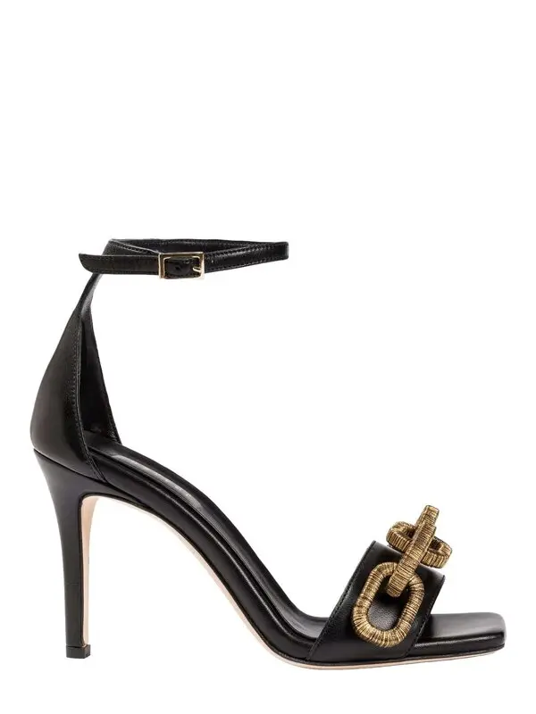 SERENA UZIYEL Catena High-heel Ankle Sandals - Black