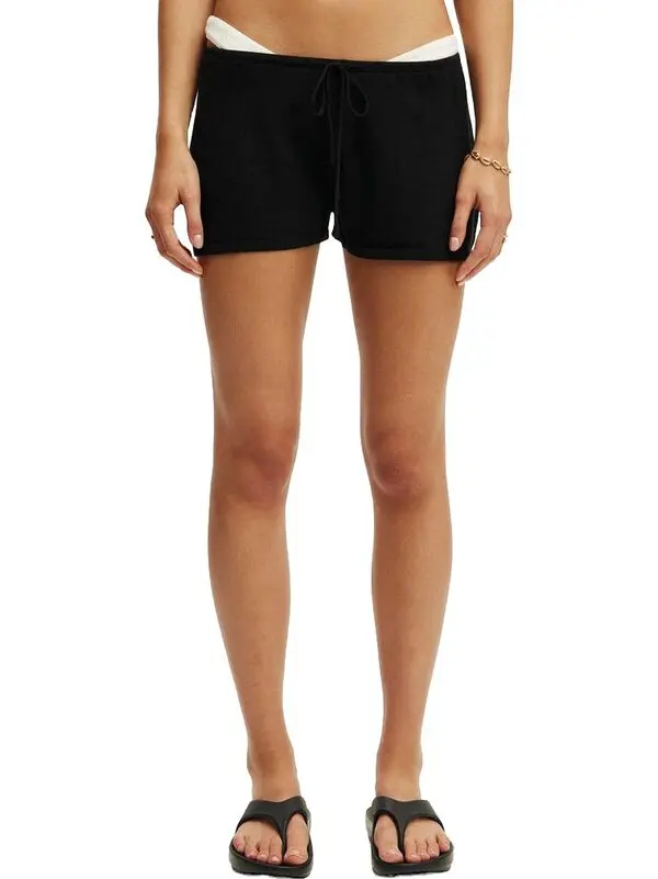 Cotton:on Maya Knit Relaxed Short - Black