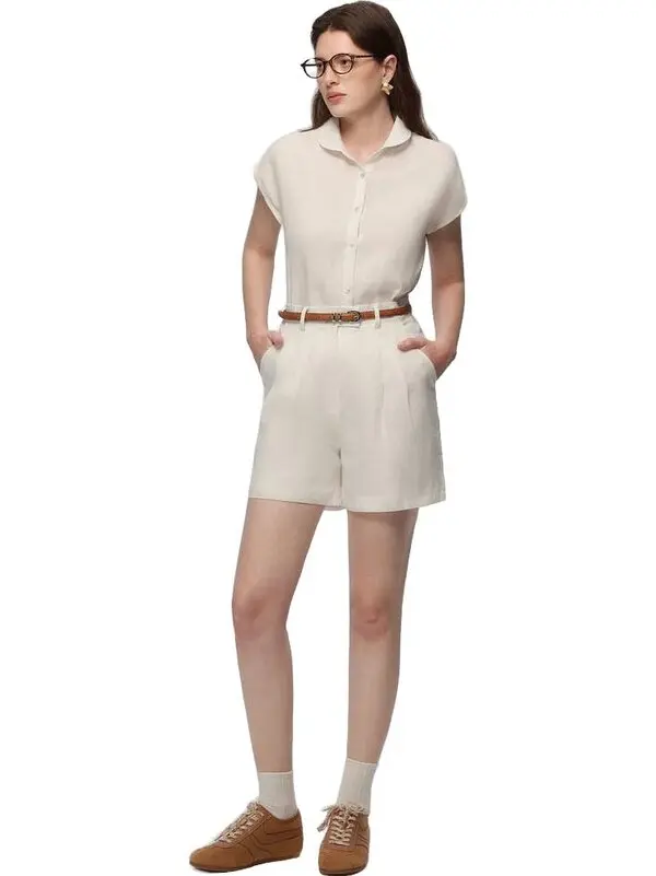 JUANA Hemp Retreat Shorts - White