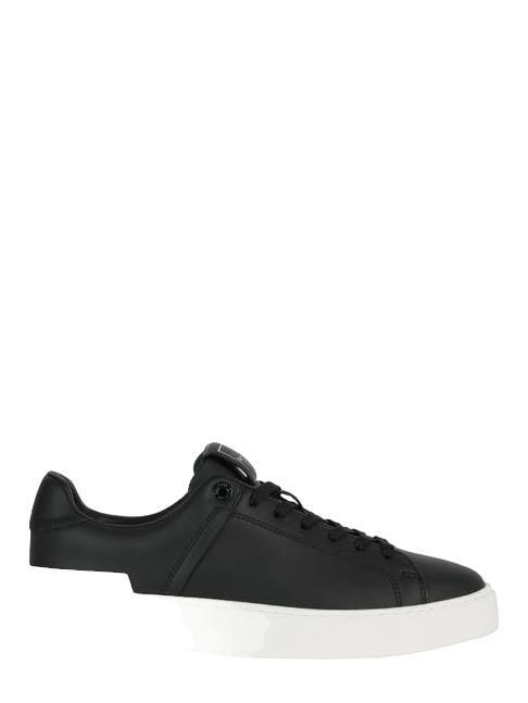 Balmain B-court Smooth Calfskin Leather Lace-up Sneakers - Multicolor