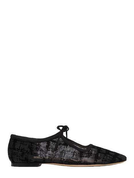 ARTEANA Marcella Flock Flat - Black