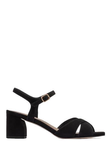 Bernardo Ginni Mid Heel Sandal - Black