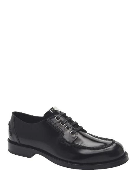 Dolce & Gabbana Black Leather Derby Shoes - Nero