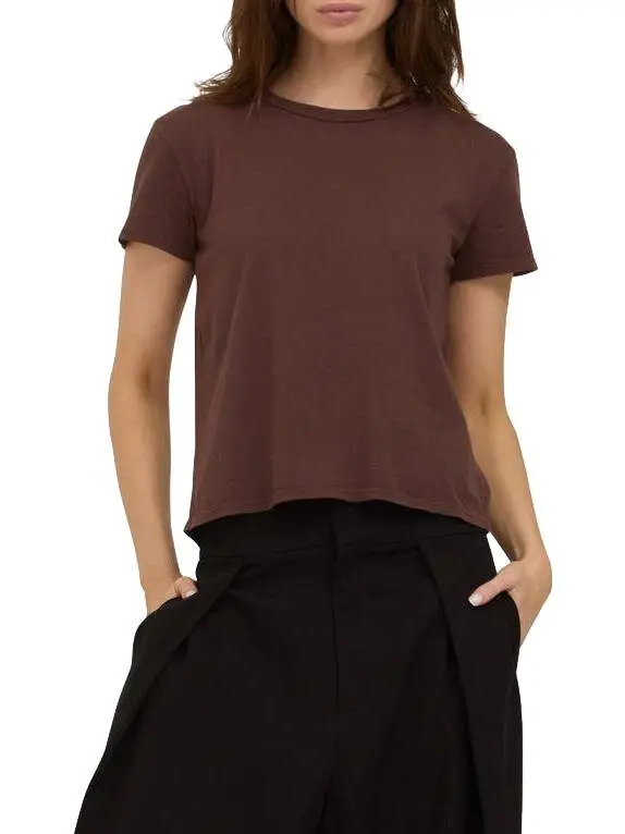 PROJECT SOCIAL T Boxy Cotton T-shirt - Dark Mocha