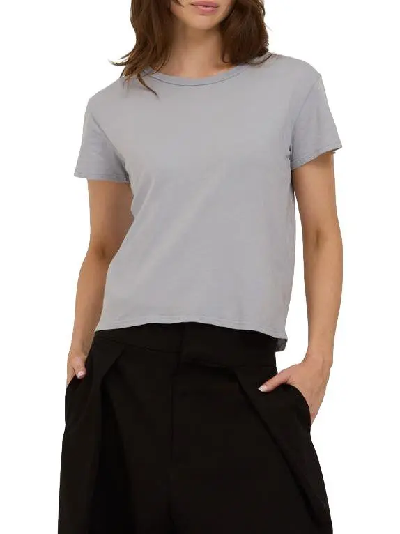 PROJECT SOCIAL T Boxy Cotton T-shirt - Smokey Blue