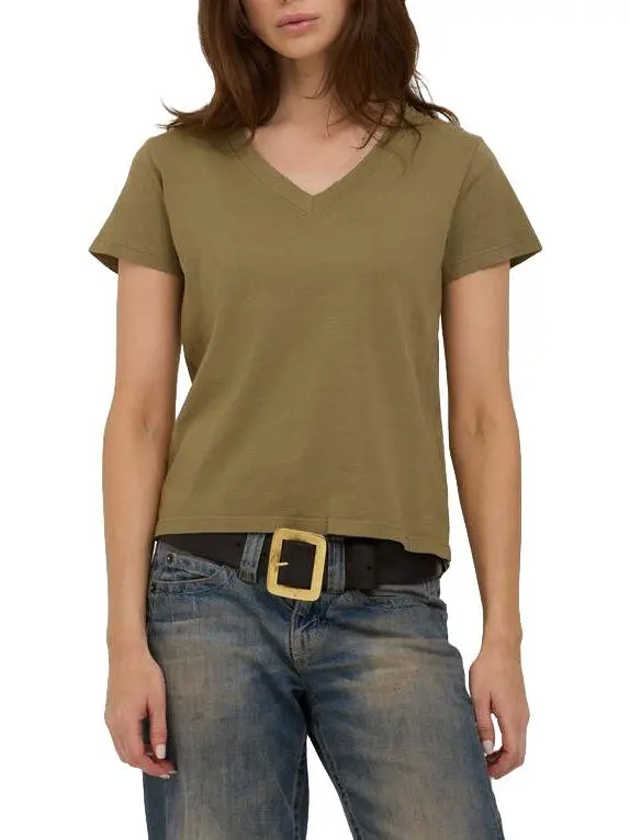 PROJECT SOCIAL T V-neck T-shirt - Olive