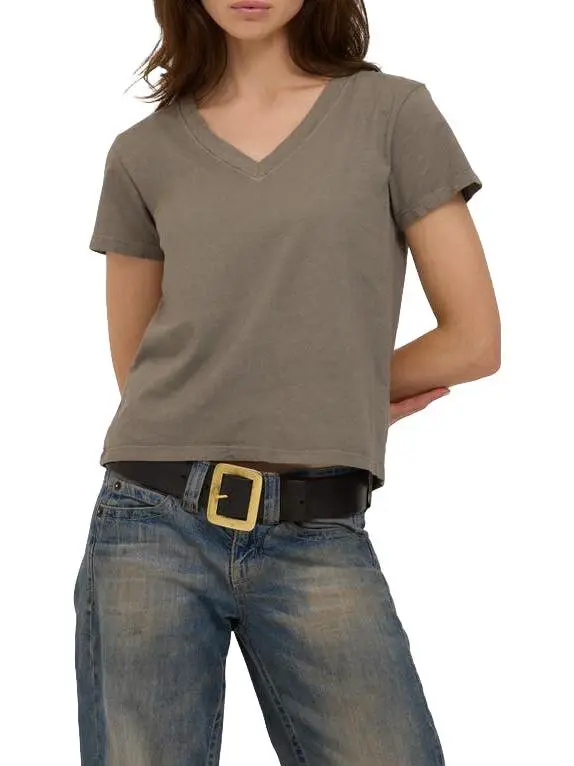 PROJECT SOCIAL T V-neck T-shirt - Slate