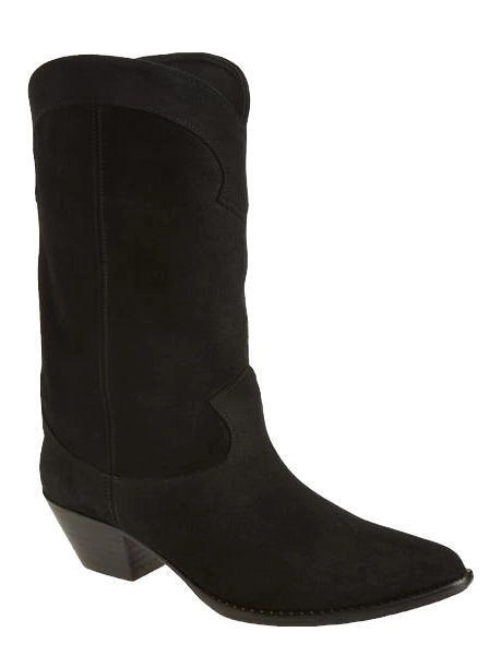 Freda Salvador Loretta Western Leather Boot - Black