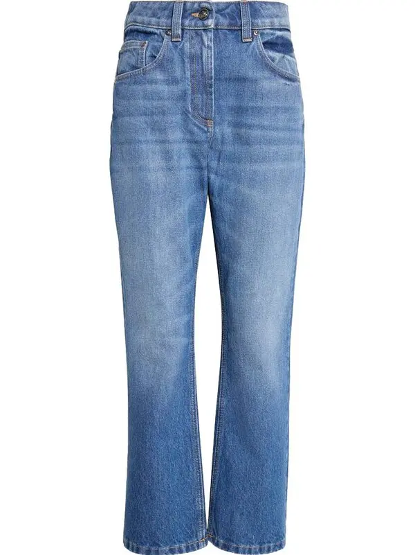Versace Stonewashed Nonstretch Denim Jeans - 1d190-light Blue