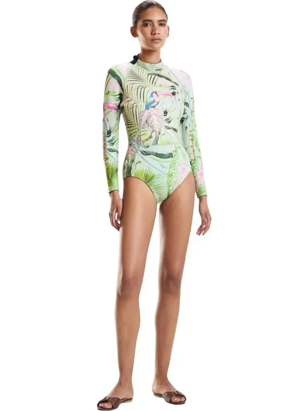 Cynthia Rowley Palm Mirage Wetsuit - Green