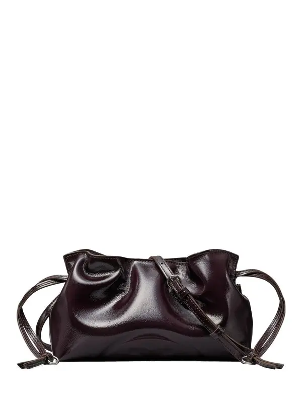 Tory Burch Ella Distressed Drawstring Pouch - Mulberry